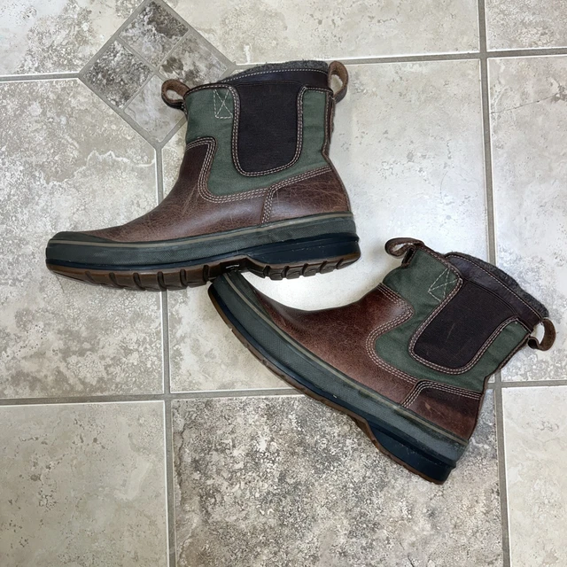 CLARKS MEN’S WATERPROOF Pull On Boot Brown Olive Size 8M £19.95 ...