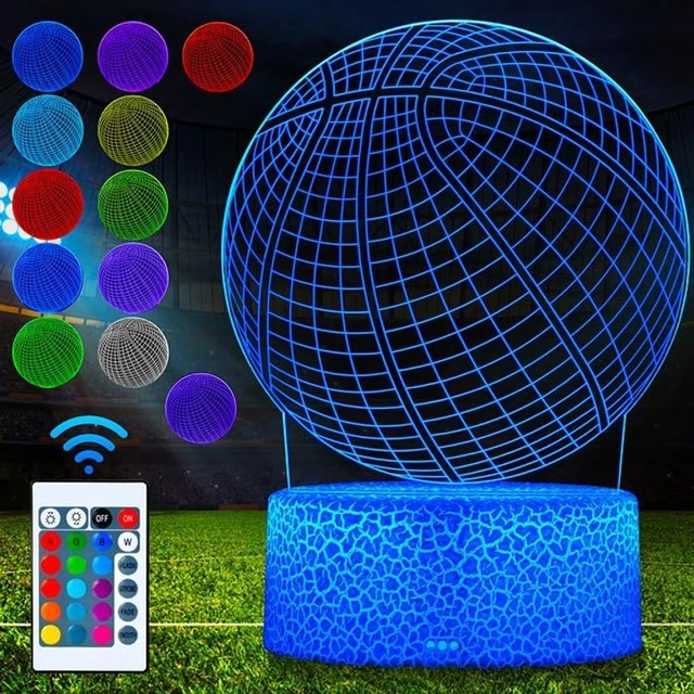 3D GLOBE LED Night Light Lamp, Remote Control, Dimmable Colour Changing ...