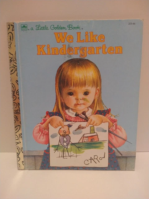 VINTAGE 1965 CHILDRENS Little Golden Book: WE LIKE KINDERGARTEN Eloise ...