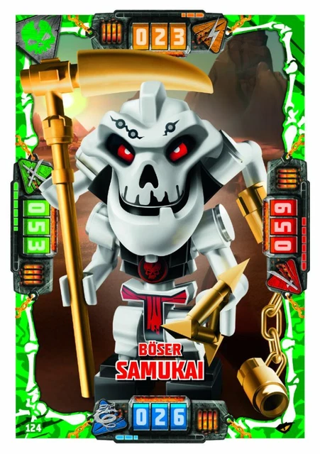 124 - EVIL Samukai - Rogue Card - LEGO Ninjago SERIES 4 £0.87 - PicClick UK