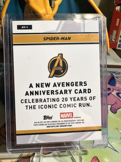 SPIDER-MAN 2025 TOPPS Chrome Marvel The New Avengers 20th Anniversary # ...