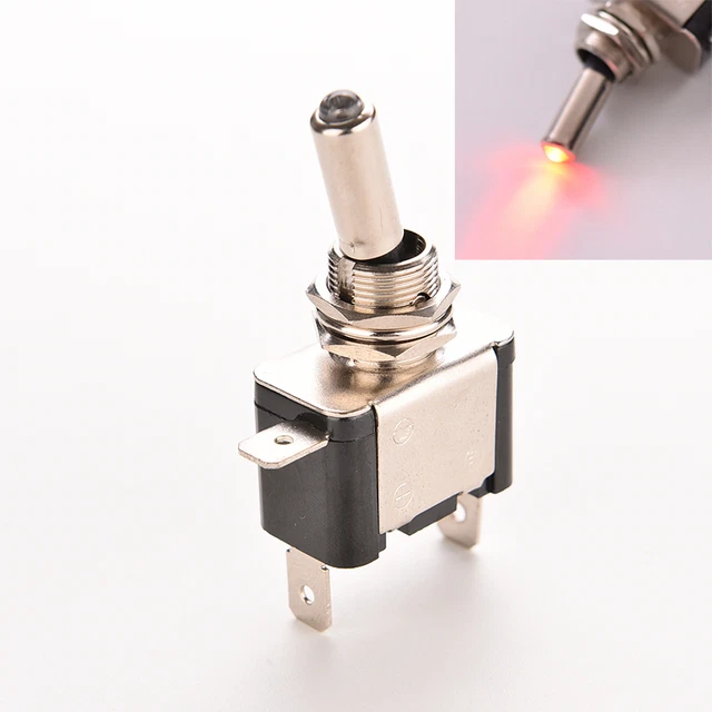 RED LED LIGHTED Toggle Switch Rocker 12V 20A ON OFF Car Truck ATV ...