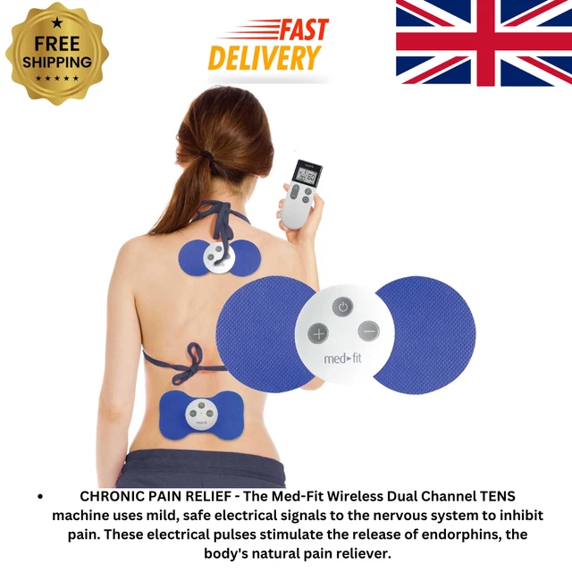 MED-FIT WIRELESS DUAL Channel Rechargeable TENS Machine, Does not ...