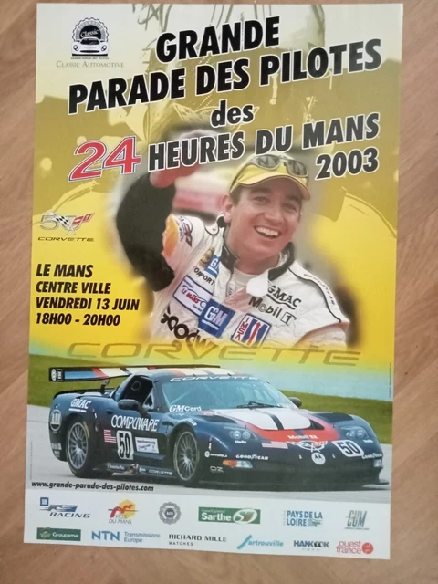 Affiche 24 Heures Du Mans 2003 Grande Parade Des Pilotes Affiche A C O
