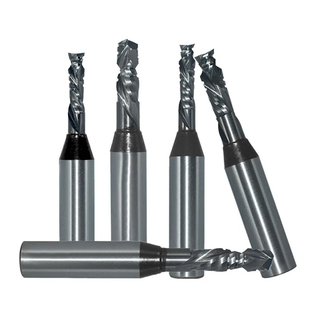 BIT DE ROUTEUR droit en spirale en carbure pour fraisage de fente de coupe CNC 1 EUR 28,10 ...