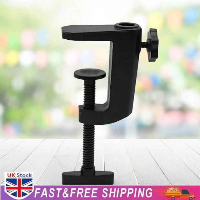 LIGHT POLE TABLE Fixing Clamp Portable Lamp Holder Clip Outdoor Camping ...