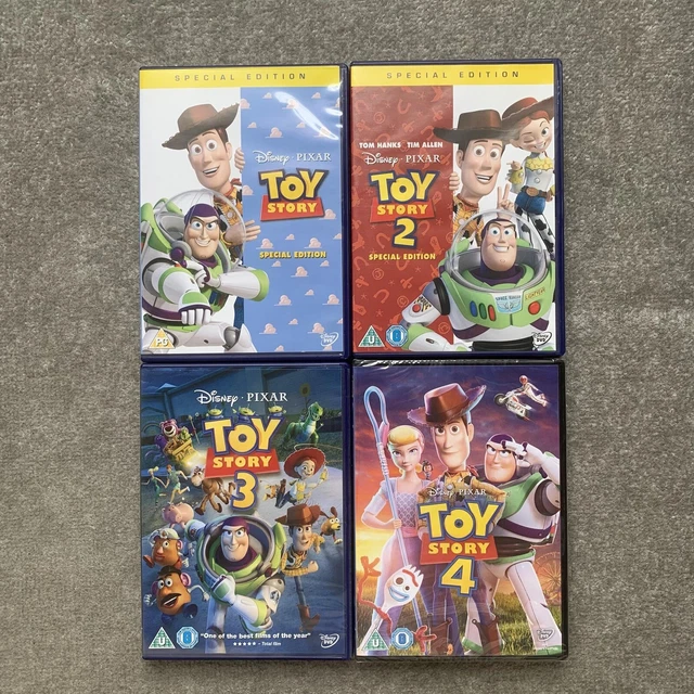 TOY STORY 1 2 3 4 DVD Bundle Complete Collection 1-4 £10.00 - PicClick UK