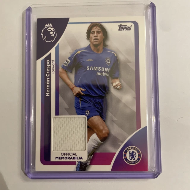 TOPPS PREMIER LEAGUE 2026 Hernan Crespo Base Relic - Player Worn £10.54 ...