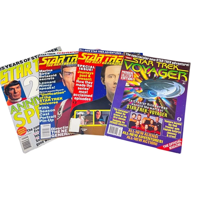 STAR TREK NEXT Generation Magazines & Specials Lot 4 1990s Voyager $58. ...