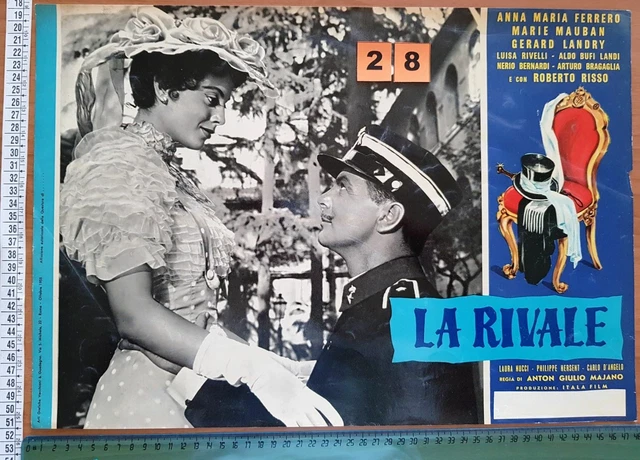 LA RIVALE FOTOBUSTA Lobby Card Maria Ferrero Mauban Luisa Rivelli ...