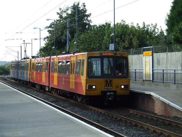 PHOTO 6X4 BANK Foot Metro station Kenton Bankfoot An airport bound ...