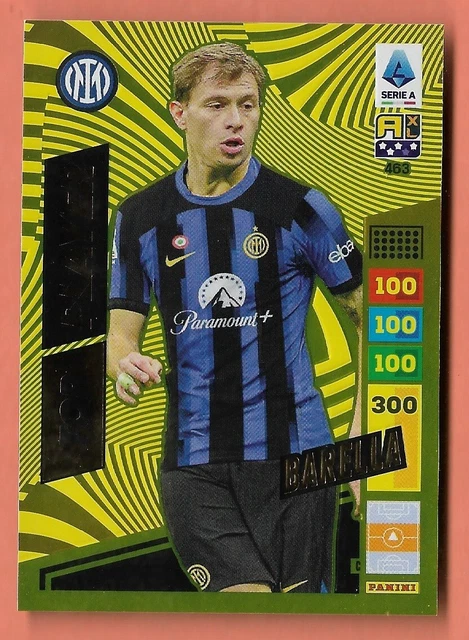 PANINI CALCIATORI ADRENALYN 2023-24 2024 CARD N.463 Barella Inter Top ...