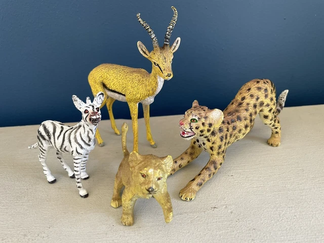 EARLY LEARNING CENTRE ELC Animals x4 - Gazelle, Cheetah,Baby Zebra ...