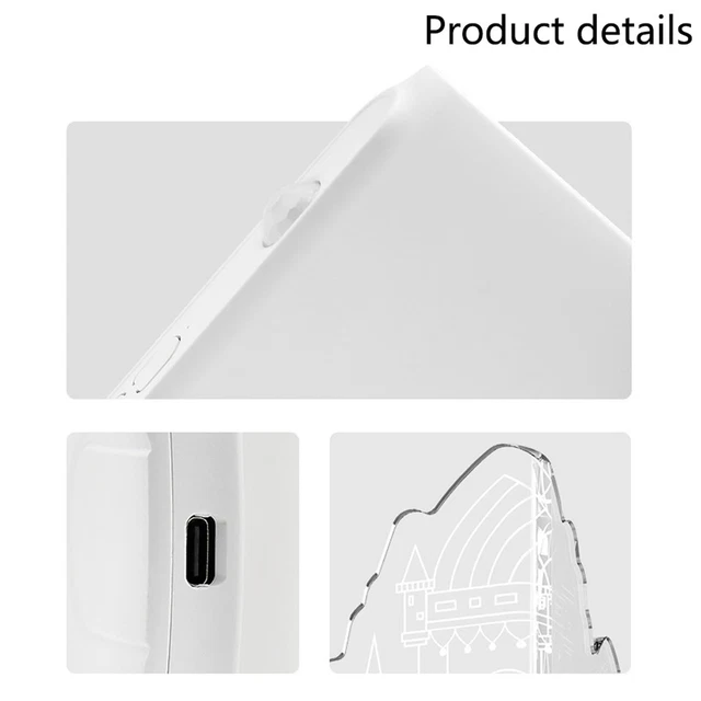 USB CHARGING INDUCTION Night Light Acrylic Castle Smart Induction ...