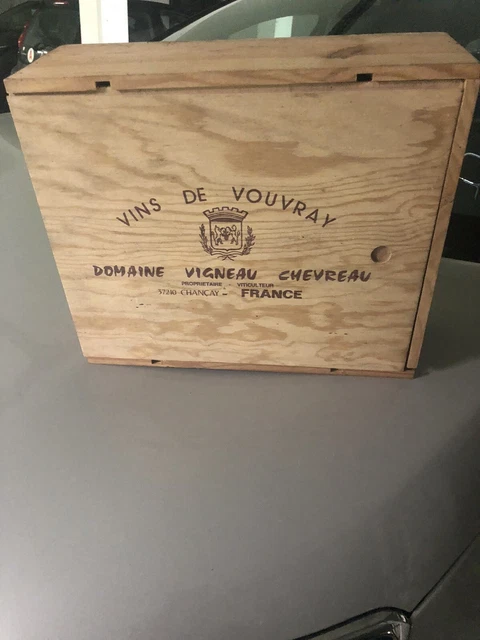 BOÎTE EN BOIS Vide, Coffret, Pour Ranger 3 Bouteilles De Vin EUR 25,00 ...