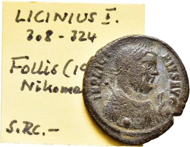 FITZ HERACLE AE Follis Licinius I Map Globe Camp Gate @Hap500 £1.70 - PicClick UK