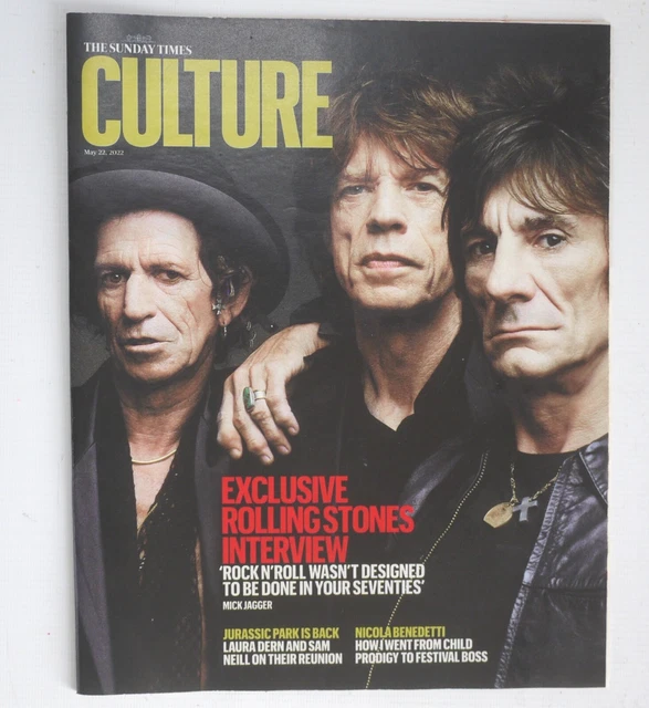 SUNDAY TIMES CULTURE MAGAZINE Mick Jagger 22/5/22 New Uk Rolling Stones ...