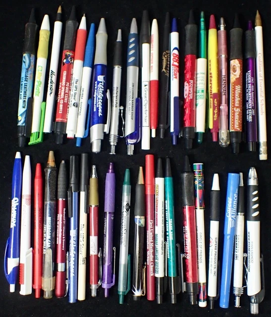 (40) VINTAGE ADVERTISING Ball Point Pens Lot 9 $9.99 - PicClick