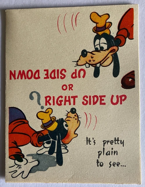VINTAGE EARLY WALT Disney Goofy Get Well Greeting Card VGC $14.95 ...