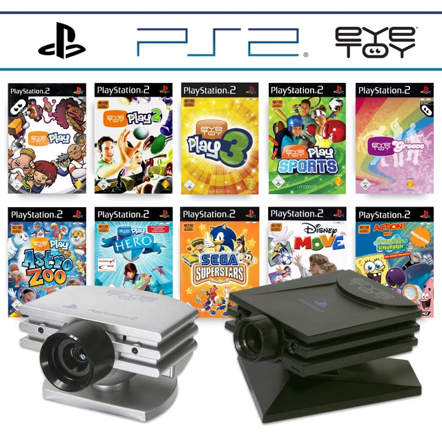 PS2 / PLAYSTATION 2 EyeToy Kamera 📸 und passende Auswahl an Spielen EUR ...