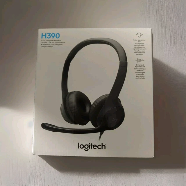 LOGITECH H390 WIRED Headset with Noice Cancelling Microphone USB in ...