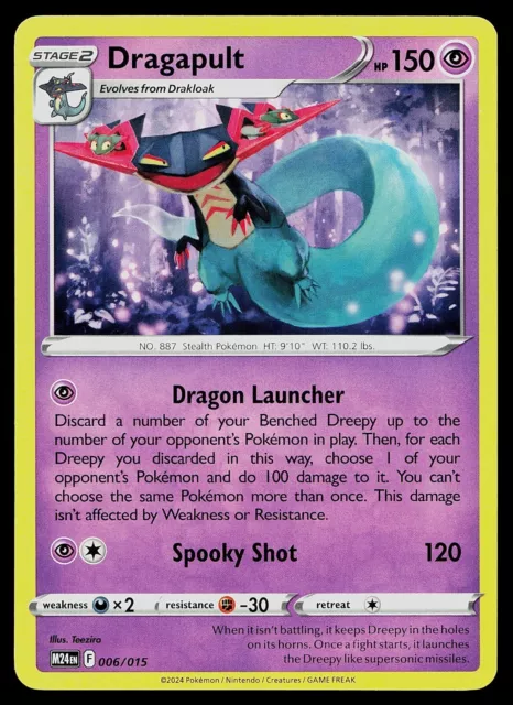 DRAGAPULT - NEW 2025 McDonalds Happy Meal Pokémon Dragon Discovery Card ...