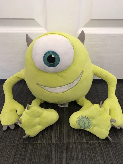 DISNEY PIXAR MONSTERS Inc Mike Wazowski peluche Disney Store timbrato ...