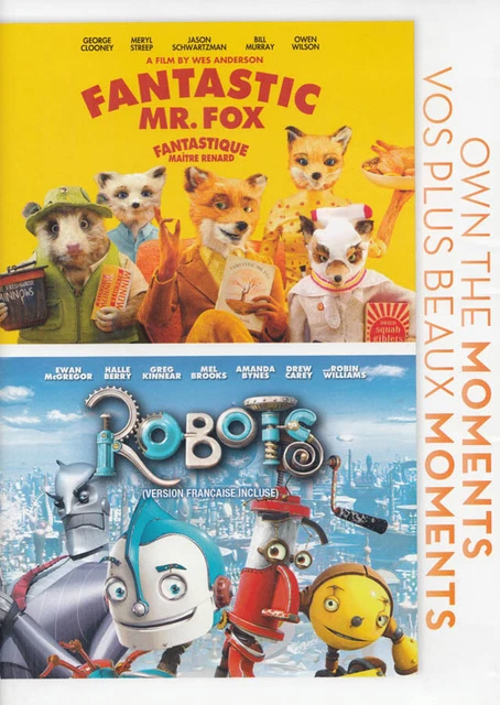 FANTASTIC MR. FOX / Robots (Bilingual) (Dvd) $22.99 - PicClick CA