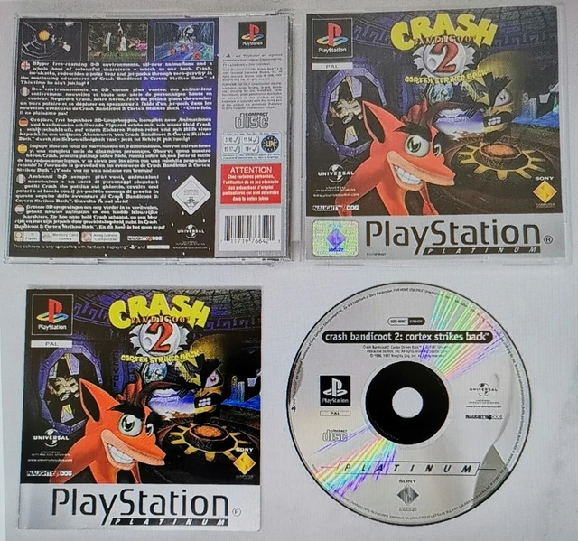 CRASH BANDICOOT 2 Cortex Strikes Back Sony PlayStation 1 PS1 Game ...