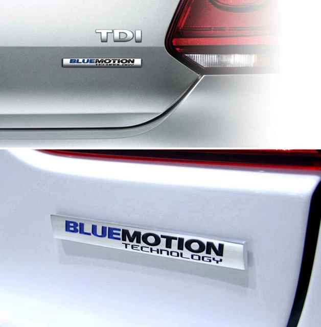 EMBLEM LOGO FÜR VW BLUEMOTION Schriftzug Schriftzug selbstklebend ...