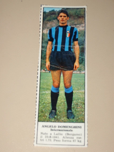 *+ ANGELO DOMENGHINI Inter=Figurina=1966/67=Album Figurine Calciatori ...