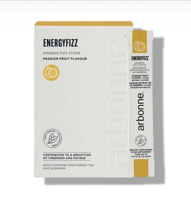 ARBONNE ENERGY FIZZ Sticks Passion Fruit 30 Pack | Vegan BBE 7/27 ...
