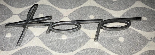 VINTAGE ALUMINIUM CAR Script Badge/Emblem £5.00 - PicClick UK