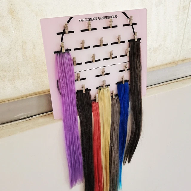 ACRYLIC HAIR EXTENSION Wigs Sectioning Storage Holder Display Rack ...