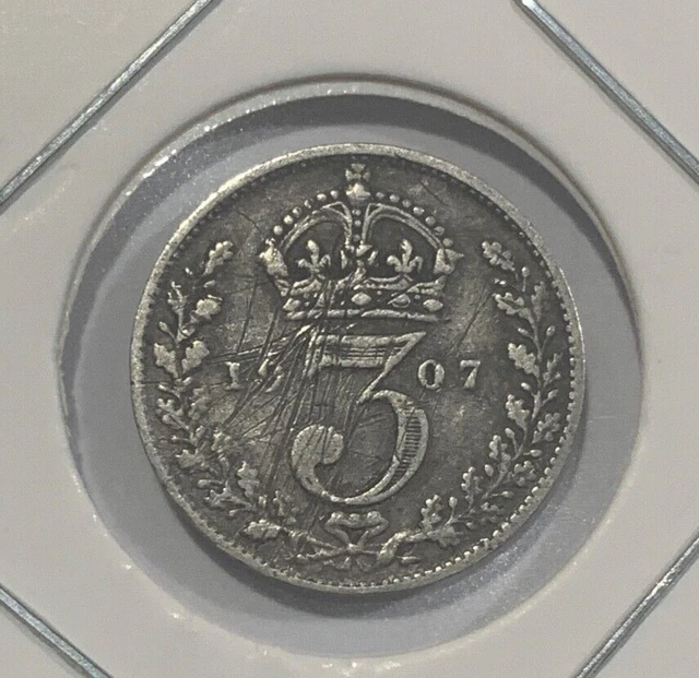 1907 GREAT BRITAIN 3 Pence 0.925 Silver Coin EUR 2,87 - PicClick FR