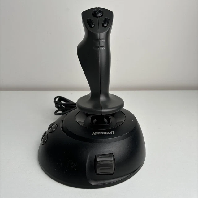 MICROSOFT SIDEWINDER JOYSTICK Vintage 2000 Flight Simulator Joystick PC ...