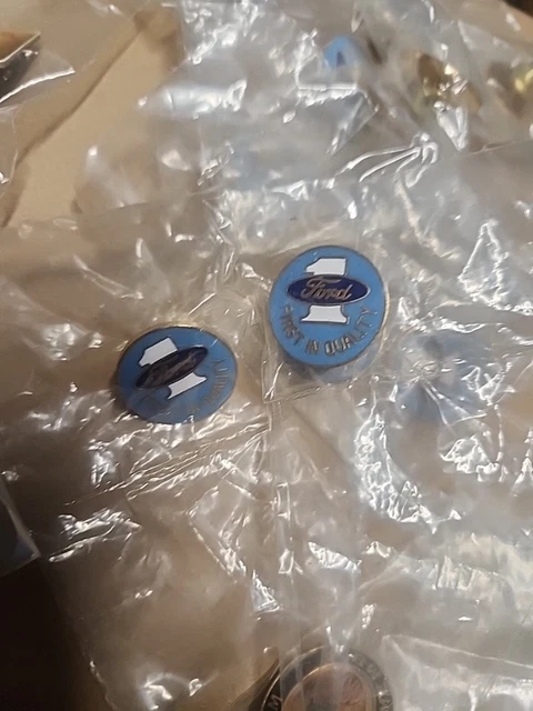 FORD MOTOR CO First In Quality Advertising Pin Blue Oval New $11.21 ...