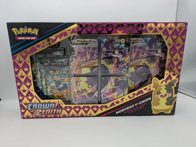 POKEMON MORPEKO V-UNION Premium Playmat Crown Zenith Collection Box New ...