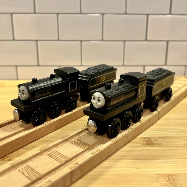 THOMAS & FRIENDS Wooden Railway Donald & Douglas Train Engines EUR 61 ...