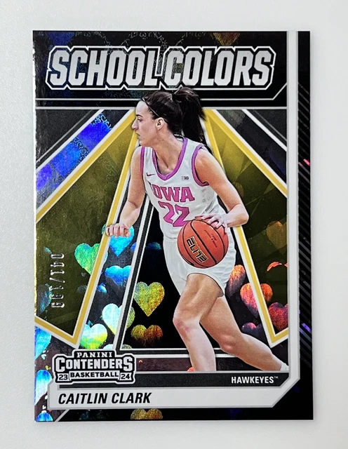 2024 PANINI CAITLIN Clark Collection Contenders School Colors Hobby 41/ ...