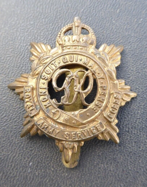 WW11 GV1 BRITISH Royal Army Service Corps Cap Badge $24.95 - PicClick AU