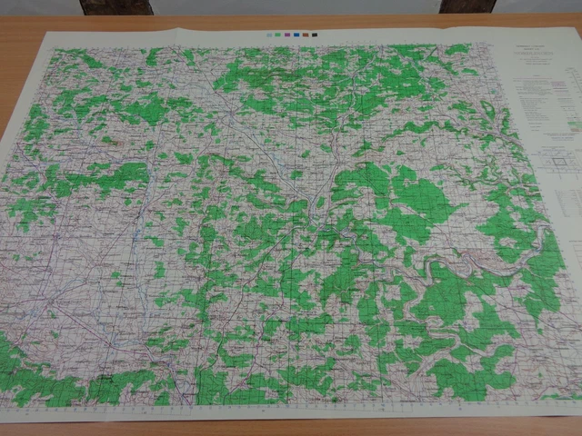 WW2 US ARMY Map of GERMANY entitled "NORDLINGEN" (+ GUNZENHAUSEN ...