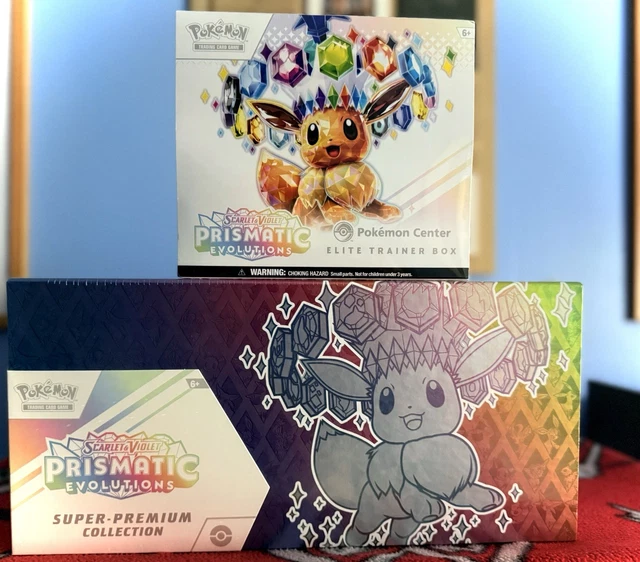 POKÉMON PRISMATIC EVOLUTIONS Super Premium Collection and PC ETB BUNDLE ...