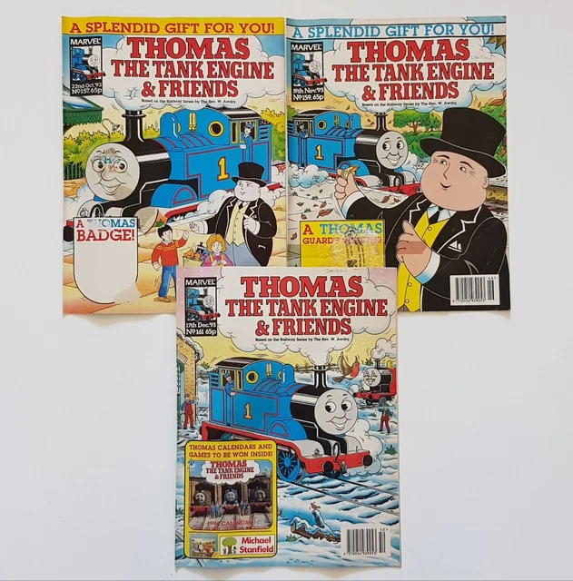 3 X MARVEL Thomas Tank Engine Comic Magazine Issue 157 159 161 1993 ...
