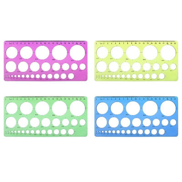 CIRCLE ROUND TEMPLATE Stencil Ruler DIY Drafting Quilling Scrapbooking ...