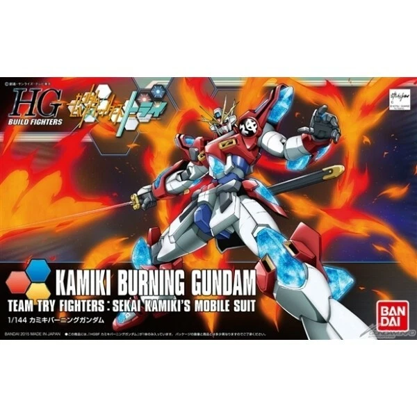 BANDAI HGBF #43 1/144 Kamiki Burning Gundam "Gundam Build Fighters Try ...