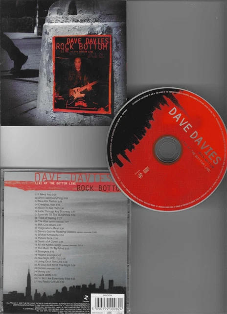CD DAVE DAVIES (Kinks): Rock Bottom Live At Bottom Line EUR 4,99 ...