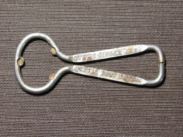 VINTAGE SARATOGA QUEVIC Spring Water Root Beer Ginger Ale Bottle Opener ...