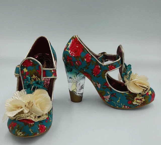 IRREGULAR CHOICE &CANT Touch This" Size 4 Turquoise Shoes £42.50 ...