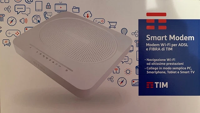 MODEM WI-FI PER ADSL e FIBRA di Tim EUR 20,00 - PicClick IT